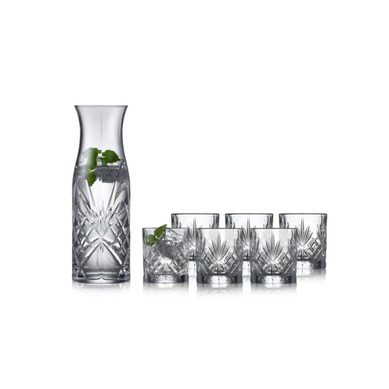 Lyngby Glas - Krystal Melodia Karaffelsæt - 7 dele Lyngby Glas - Krystal Melodia Karaffelsæt - 7 dele
